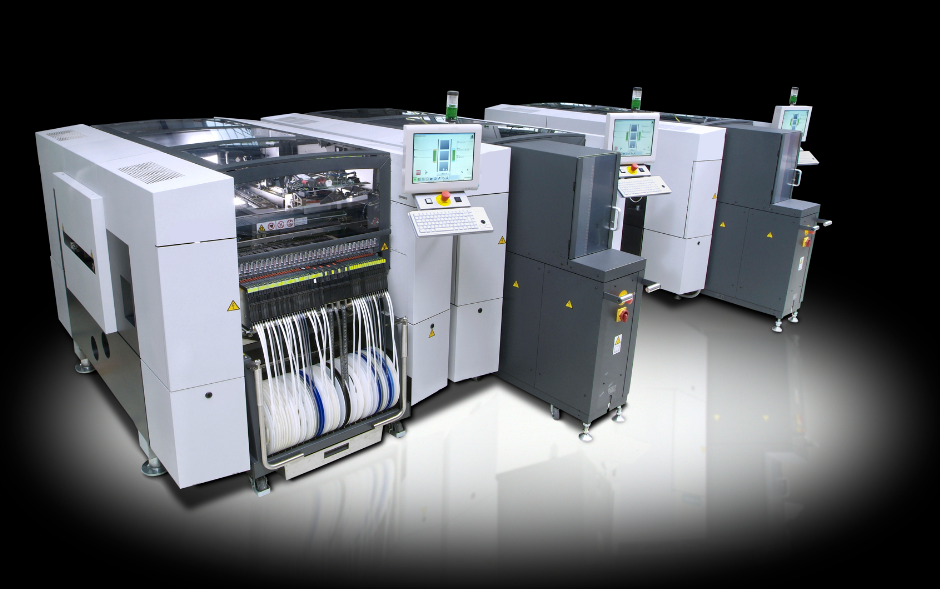 SIPLACE SX" electronic component placement machine achieving high ...