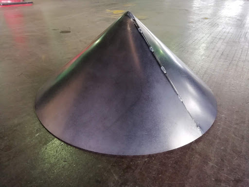 【Cone bending, Iron 4.5mm Outer diameter 523φ×220H, Fewer marks ...